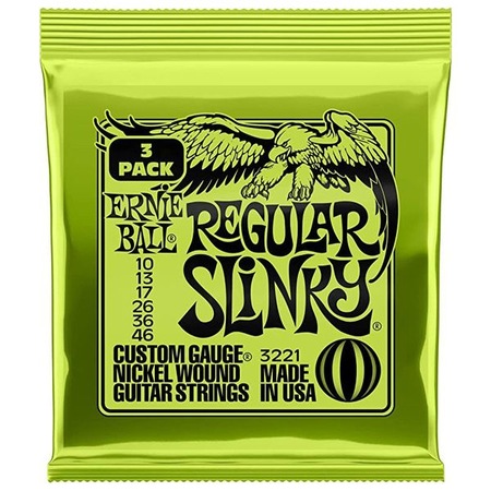3 Seturi Corzi Chitara Electrica Ernie Ball 3221 Regular Slinky 10-46 - eMAG.ro