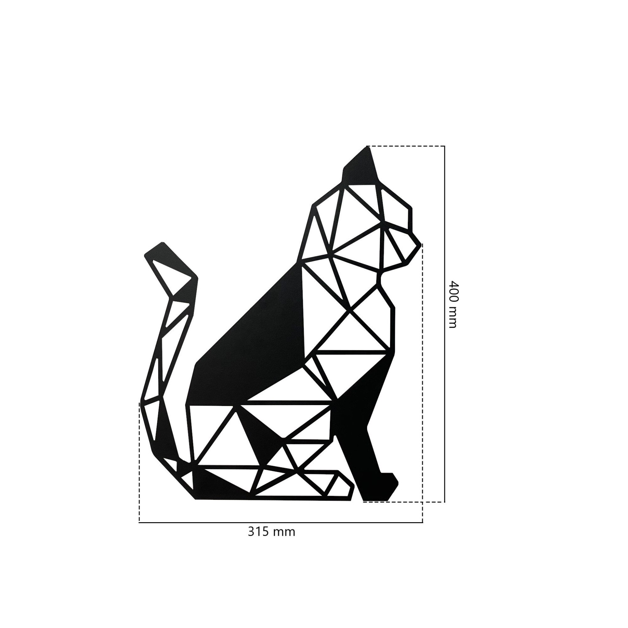 Decor perete, arta geometrica minimalista Pisica - eMAG.ro
