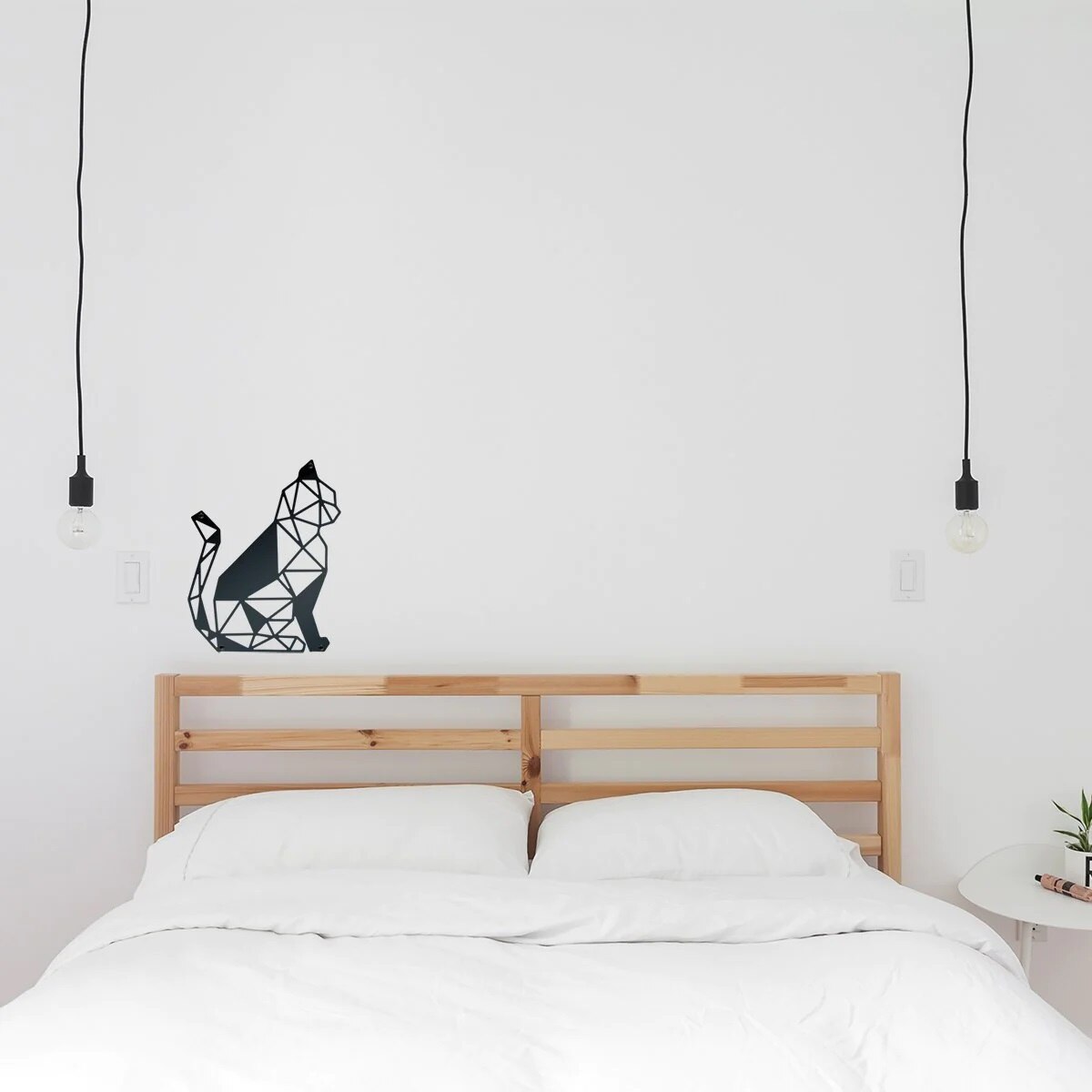 Decor perete, arta geometrica minimalista Pisica - eMAG.ro