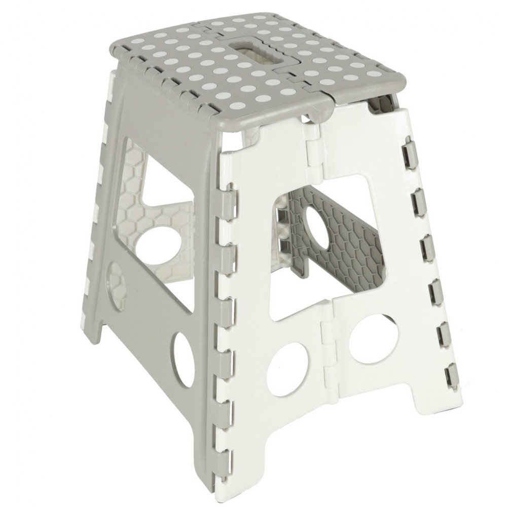 Scaunel Pliabil din plastic 22 cm Light Grey - eMAG.ro