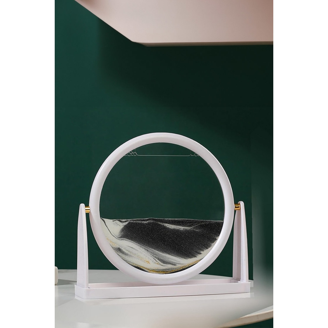 Obiect decorativ pentru birou ShowSand, tip tablou cu nisip miscator ...