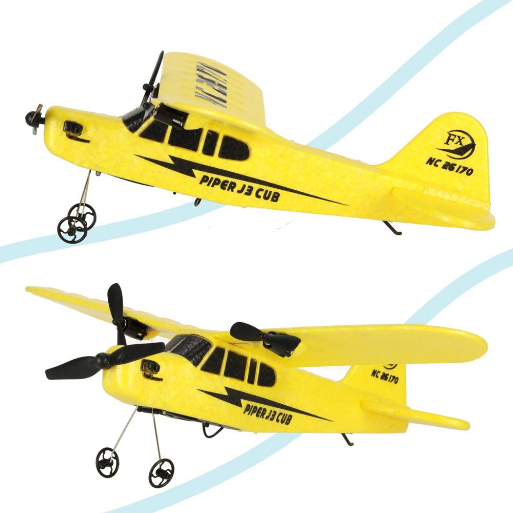 Avion cu telecomanda rc hl803 piper 2ch 150m, galben - eMAG.ro