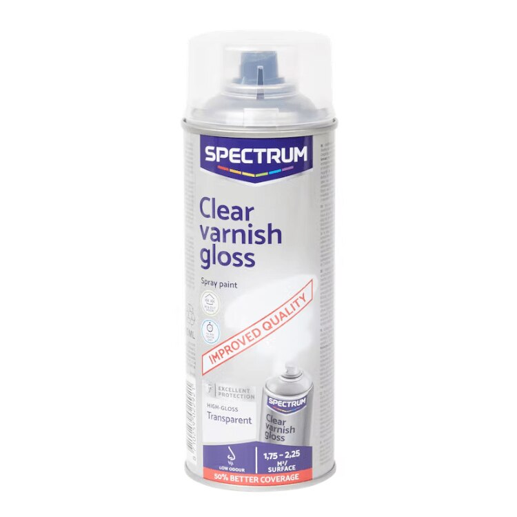 Lac spray cu luciu ridicat, Spectrum, 400 ml, Transparent - eMAG.ro