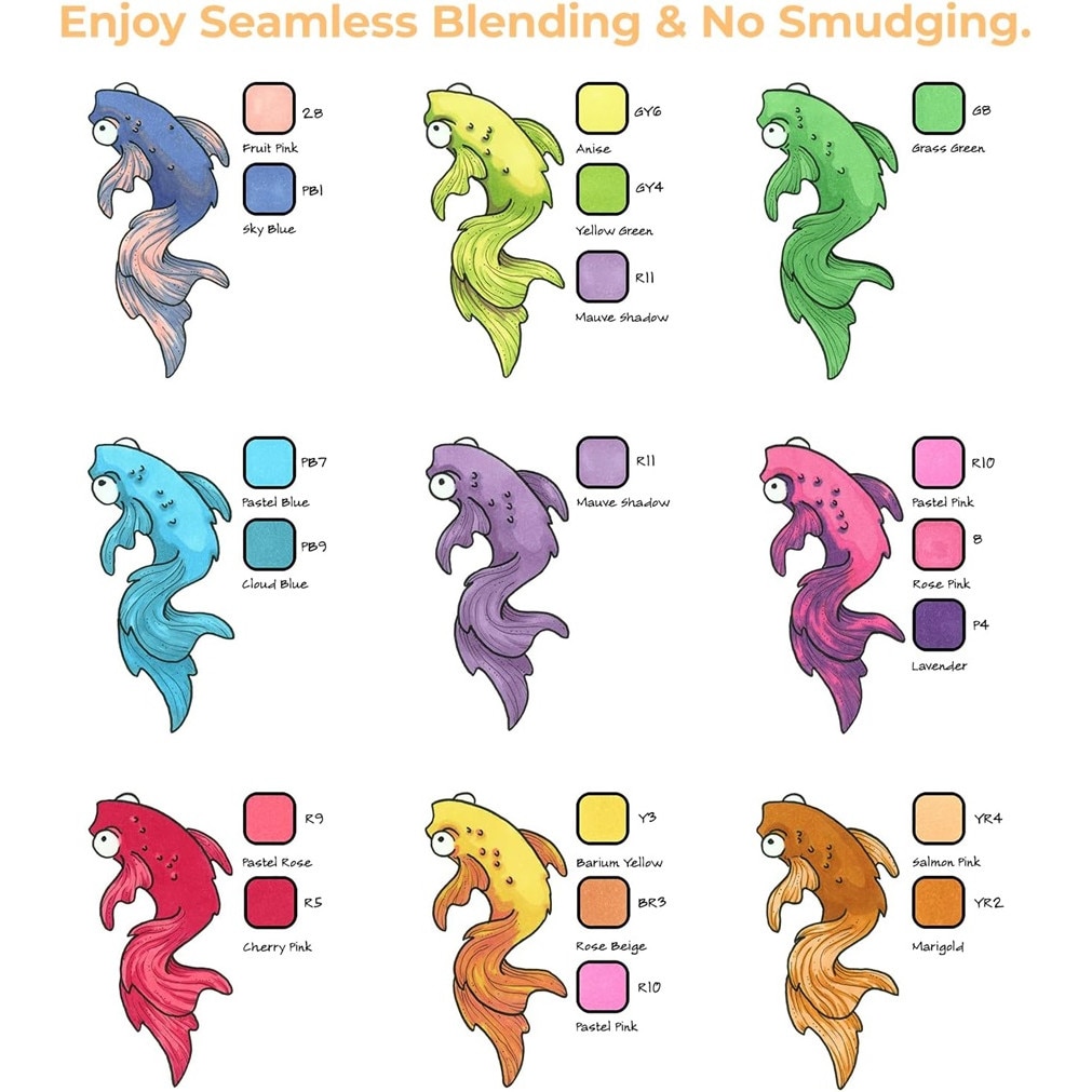 Set 320 Markere Ohuhu Honolulu, Baza Alcool, Varf Dublu Fine Brush ...