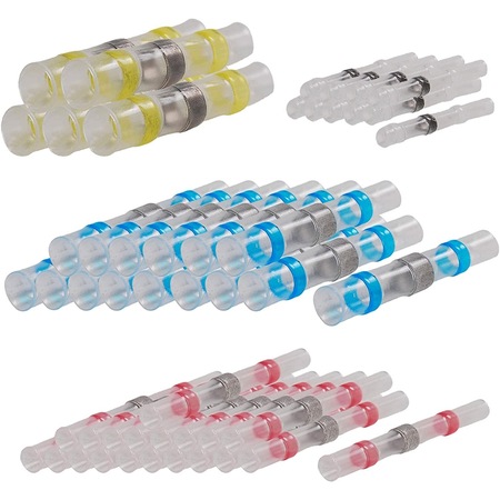 Set 50 conectori termocontractibili QttvbTna, etansare impermeabila ...