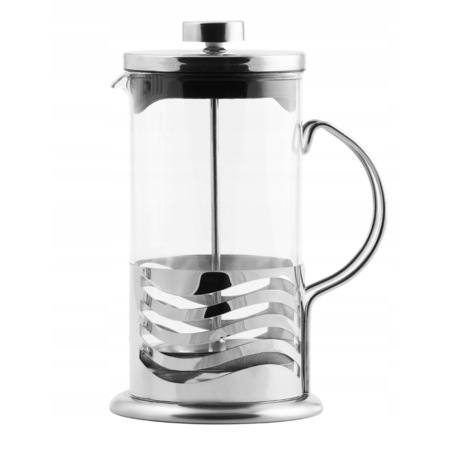 Infuzor cu piston, Berretti, Inox/Sticla, Transparent, 800 ml - eMAG.ro