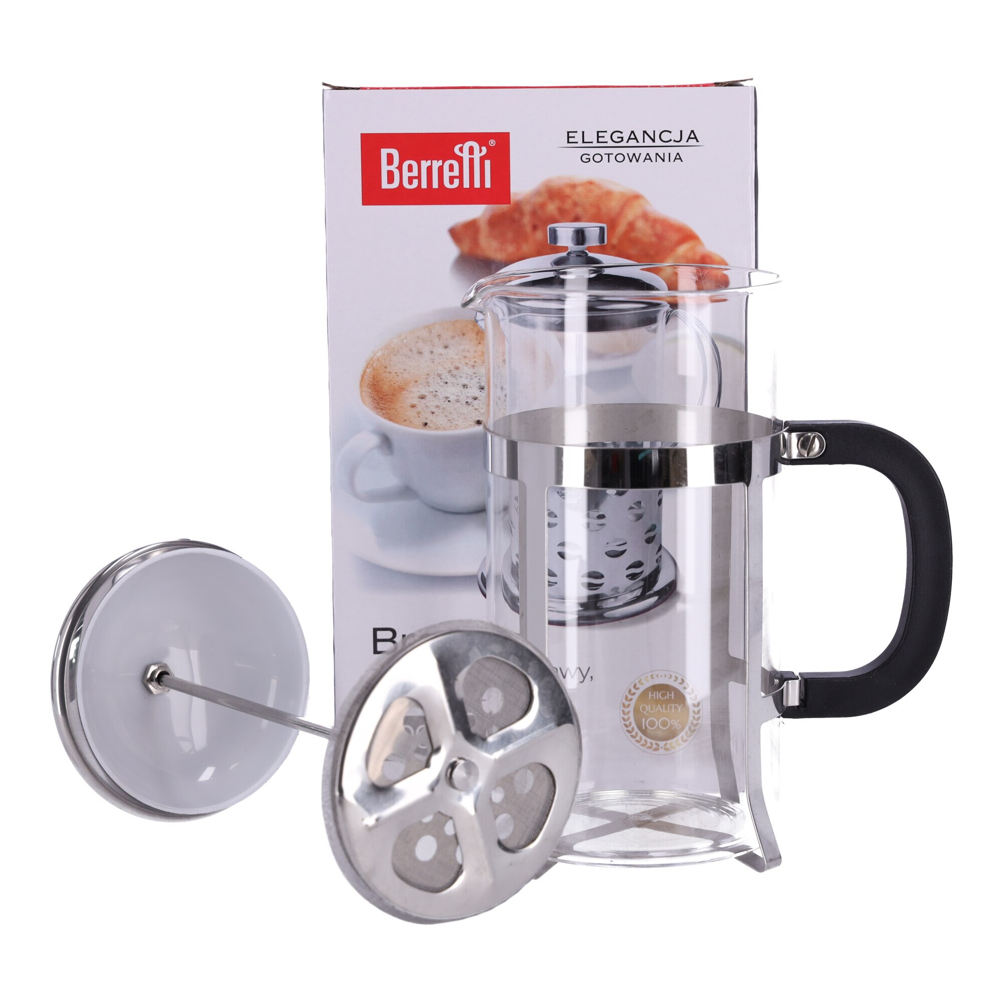 Infuzor, Berretti, Sticla termorezistenta, 1000 ml, Argintiu ...