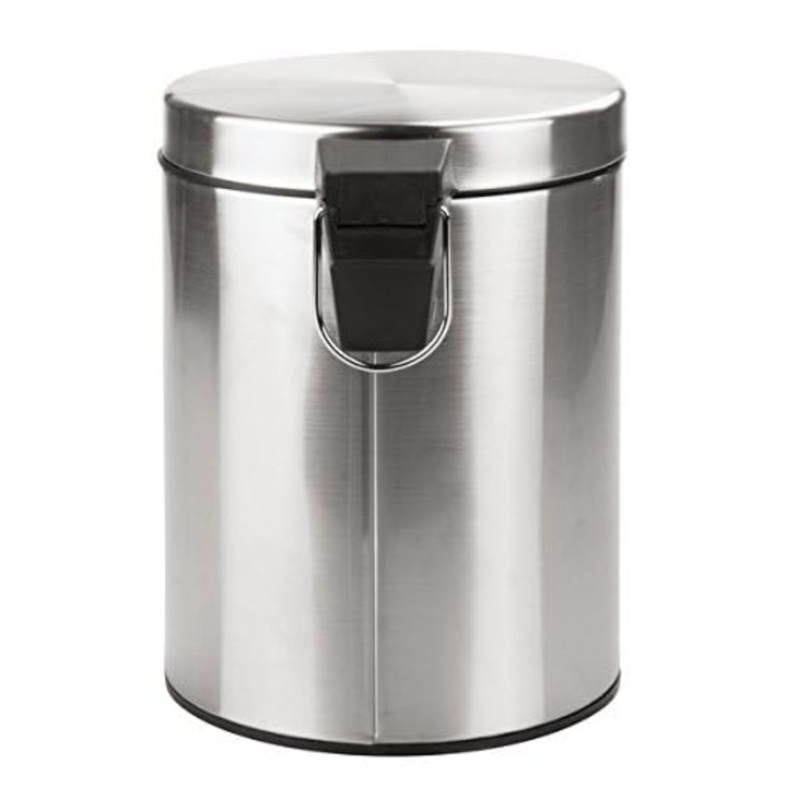 Cos de gunoi, mDesign, Inox, Argintiu, 5 l - eMAG.ro