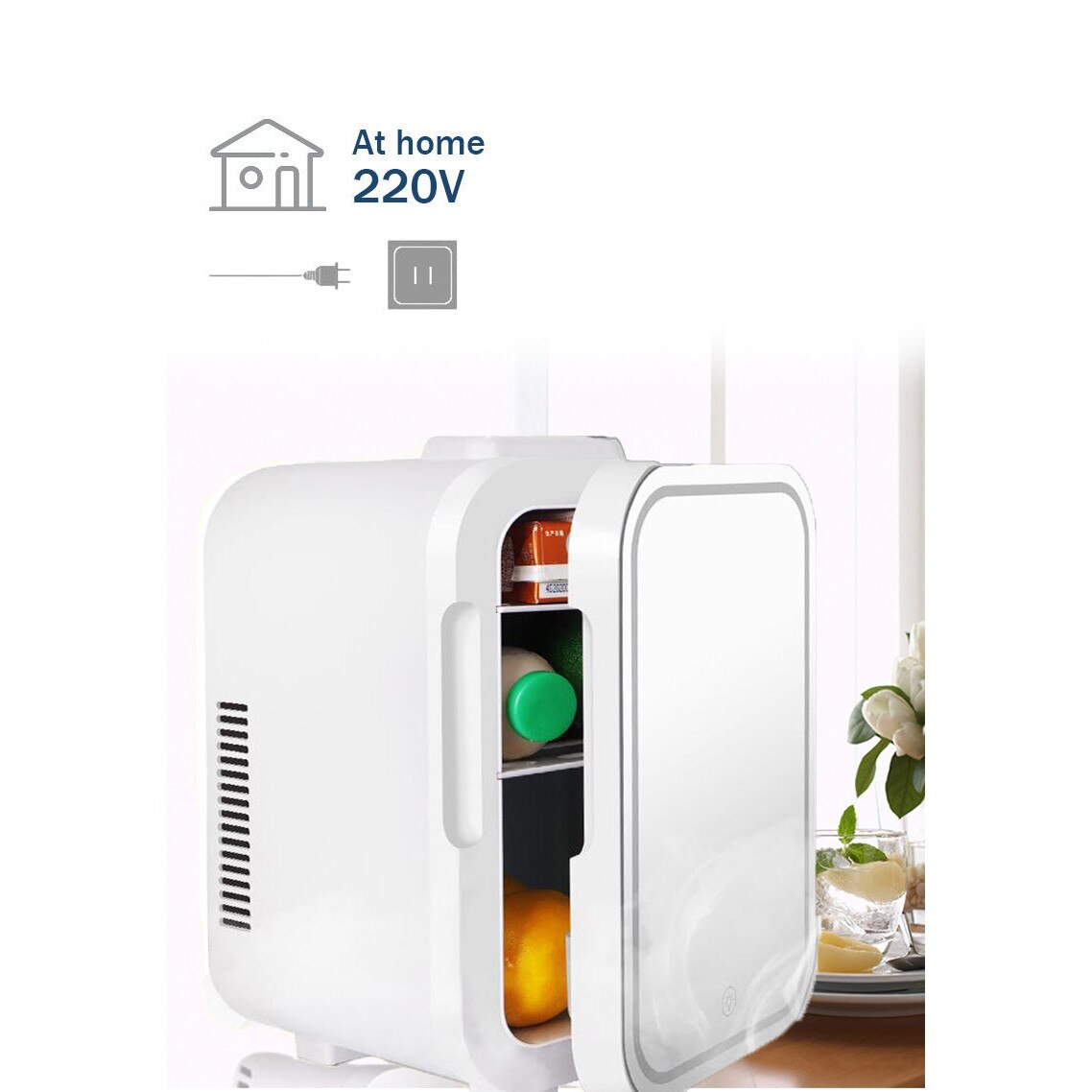 Mini Frigider, lumina touch, 4L, portabil - eMAG.ro