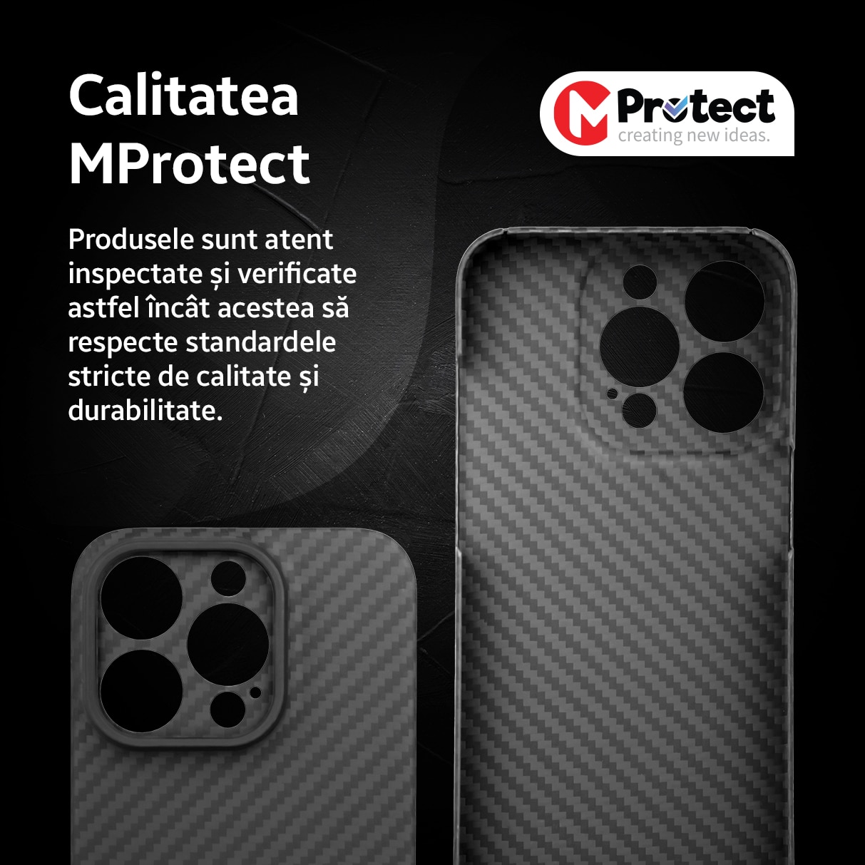 Husa de protectie Kevlar MProtect® Premium din fibra de aramida pentru Apple iPhone 15 Pro ...