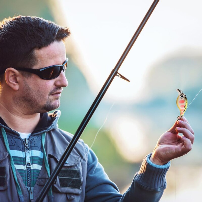 Set 5 voblere pescuit la clean, JENUOS®, imitatie realistica, pastrav ...