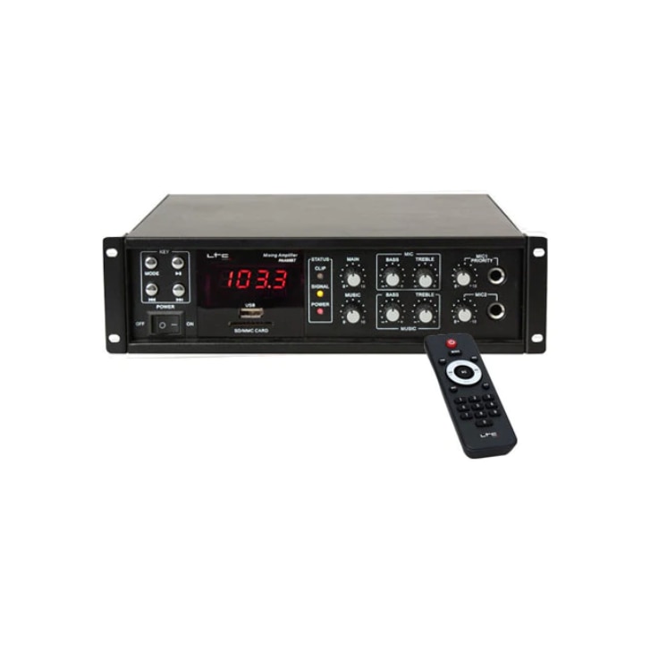 Kit audio sonorizare, Bar, Terasa, Biserica, amplificator LTC, 4 boxe ...