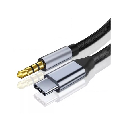 Adaptor, USB-C/ Jack 3.5mm, 1m, Negru - eMAG.ro