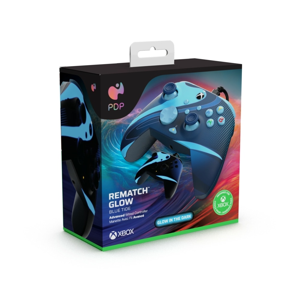 Controller cu fir, PDP Rematch Glow, Xbox Series X, S, Xbox One, PC ...