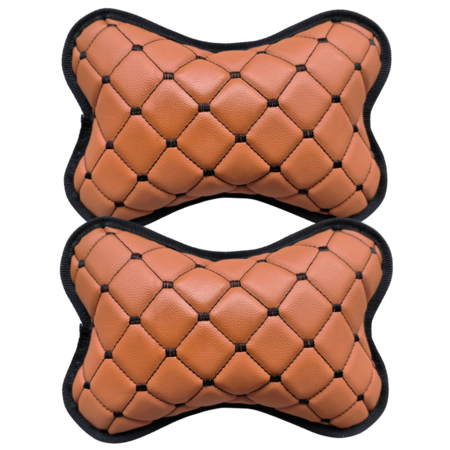 Set din 2 Perne Pentru Tetiera Auto Maro - eMAG.ro