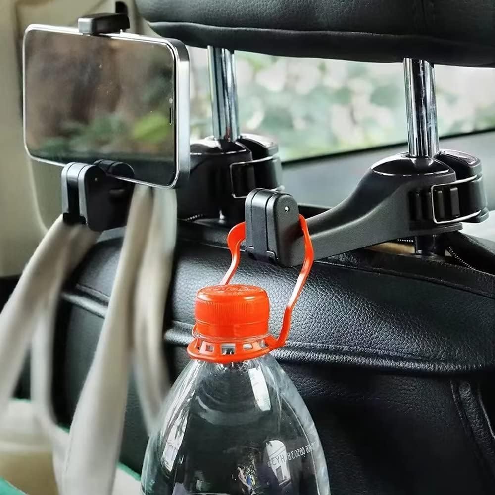 Carlig tetiera scaun auto, multifunctional suport telefon, reglabil ...