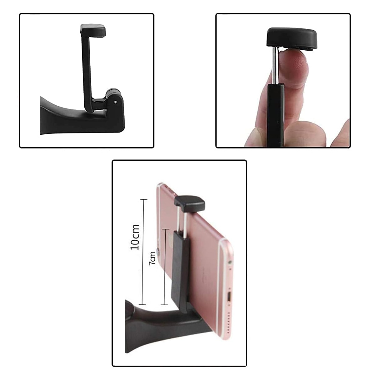 Carlig tetiera scaun auto, multifunctional suport telefon, reglabil ...