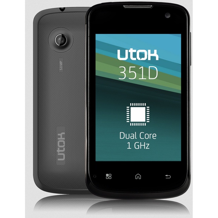 Telefon mobil UTOK 351D, Dual SIM, Black - eMAG.ro