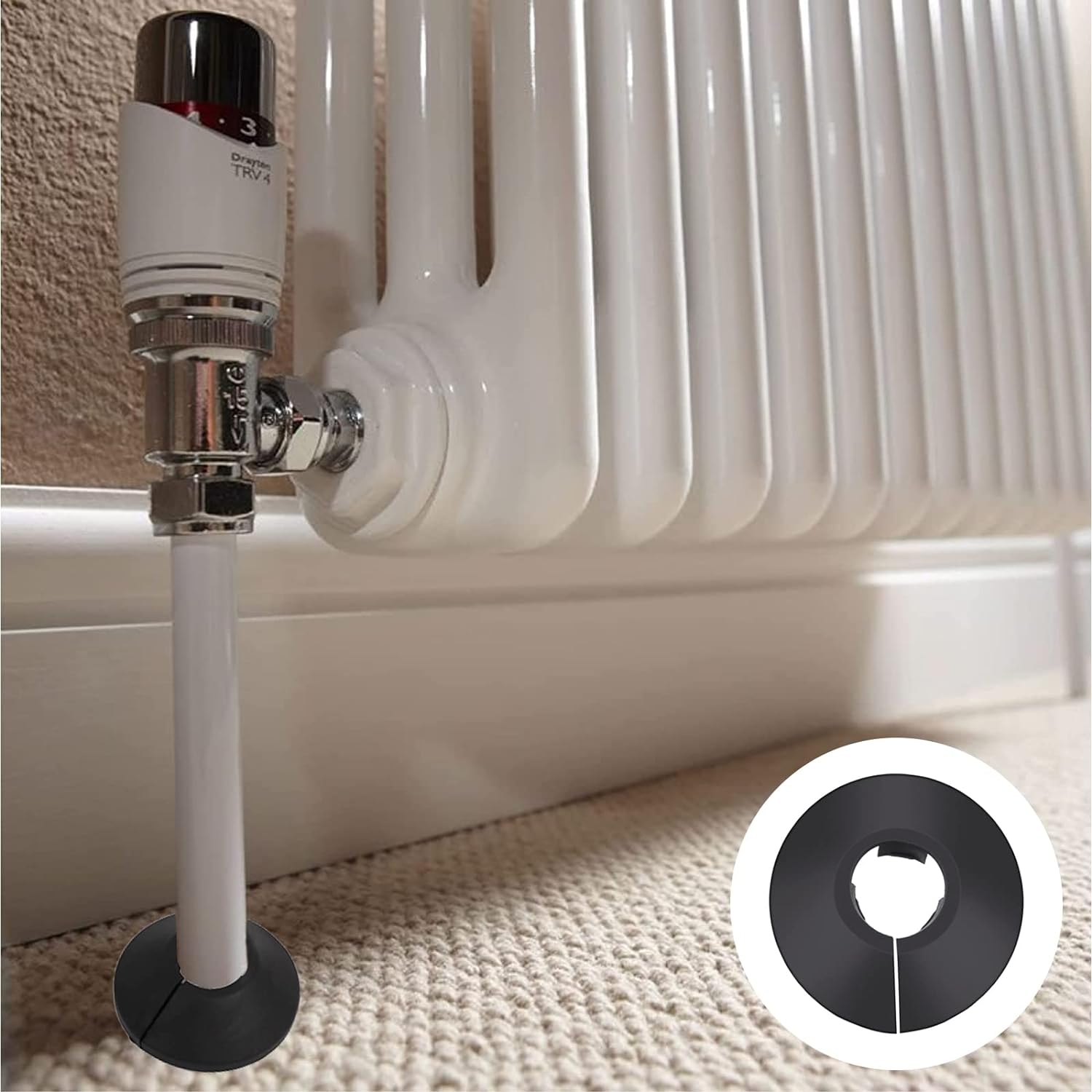 Capac teava de apa, Sunmostar, PVC, Negru - eMAG.ro