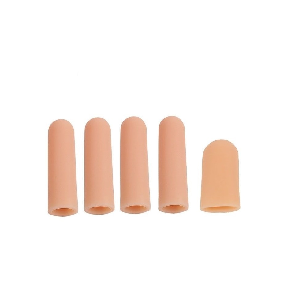 Set 5 protectii degete, Sunmostar, Silicon, Natur - eMAG.ro