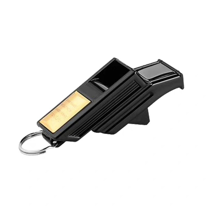 Fluier pentru arbitru, Sunmostar, Plastic, Negru/Auriu - eMAG.ro