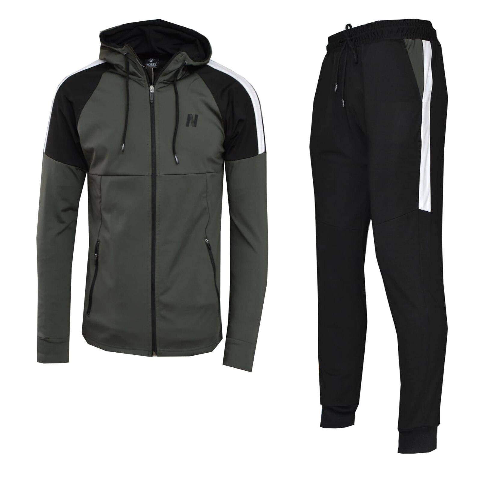 Trening pentru barbati, Norex, Poliamida, Verde/Negru, M - eMAG.ro
