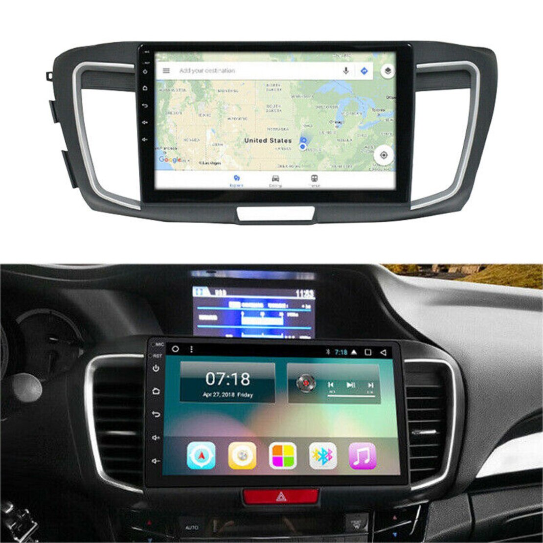 Navigatie auto, ZT1, Multimedia, Pentru Honda Accord 9 2013-2018, 8 ...