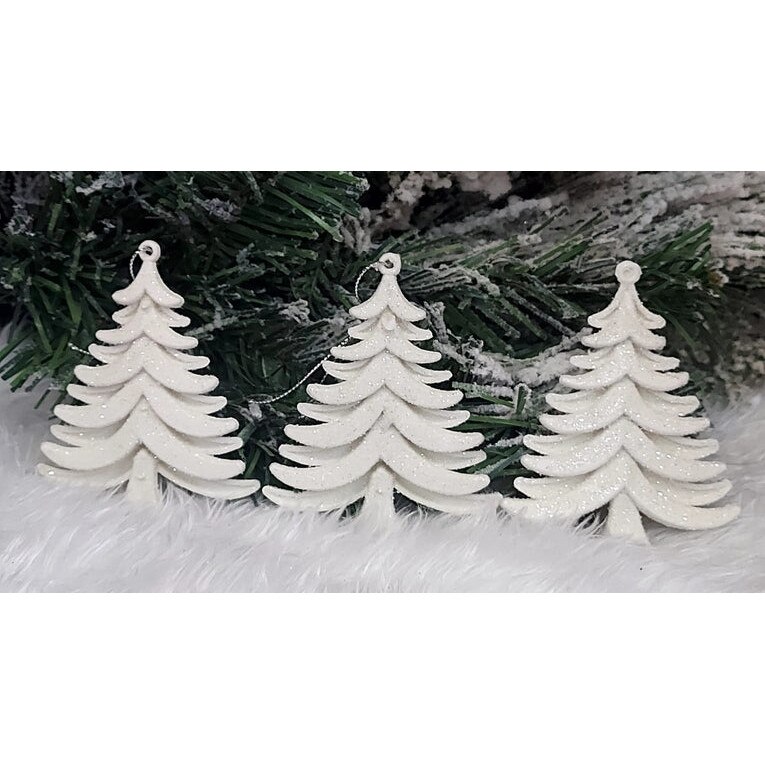 Set 3 Buc, Ornament Pentru Brad In Forma de Bradut, 10 cm, Scop® - eMAG.ro