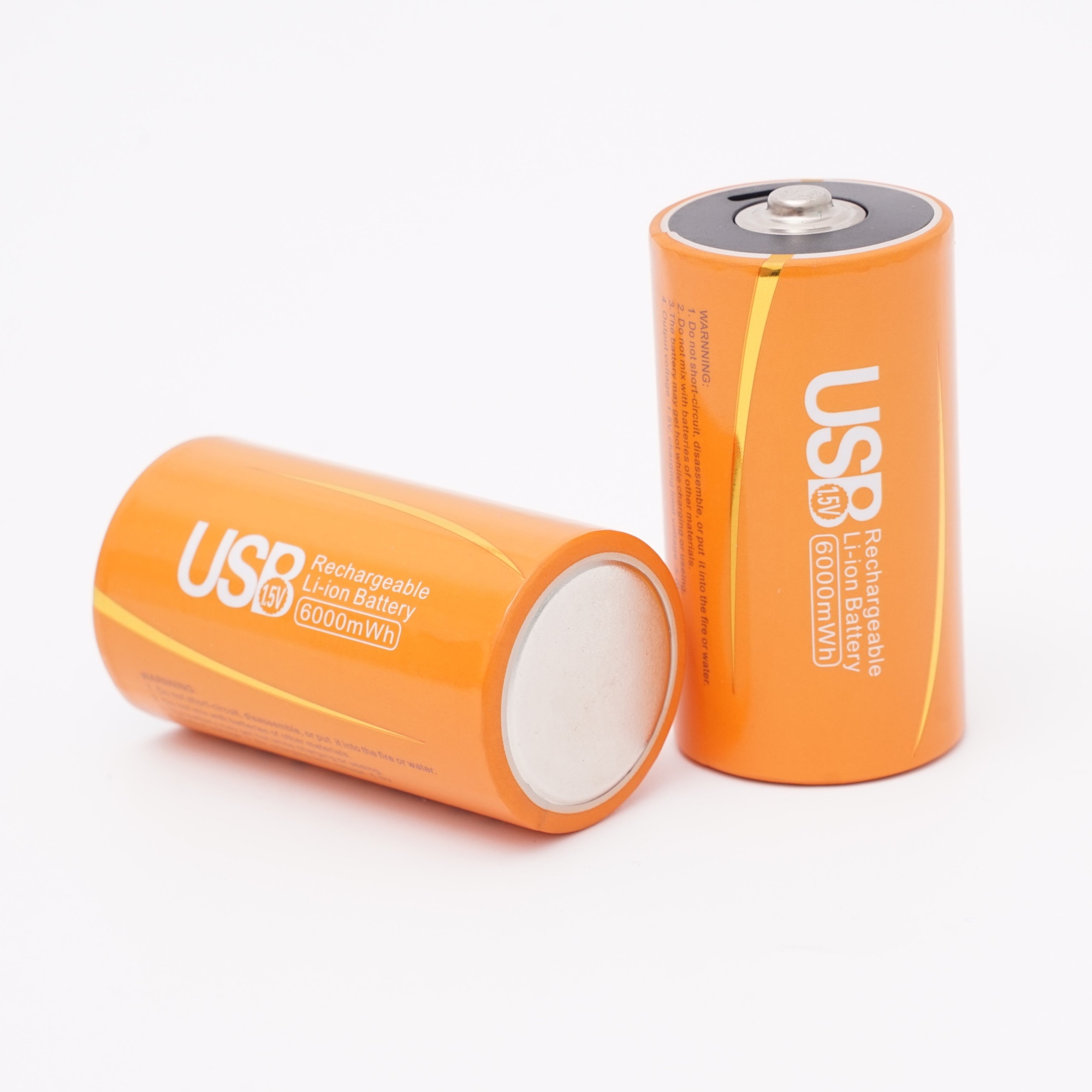 Батерия R20, D, 6000 mAh, 1.5V, порт за зареждане тип-C - eMAG.bg