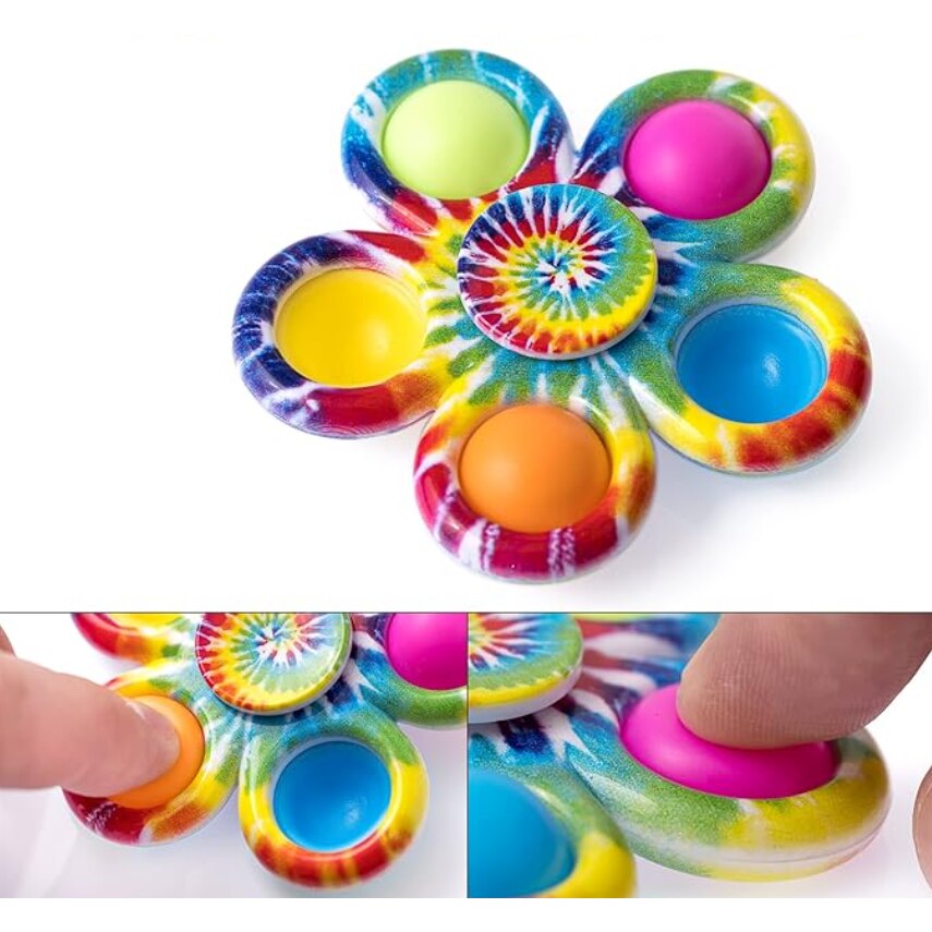 Jucarie interactiva pentru relaxare, fidget spinner din plastic, tip ...