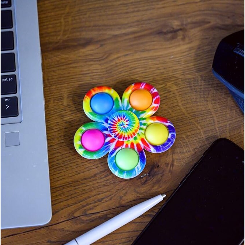 Jucarie interactiva pentru relaxare, fidget spinner din plastic, tip ...