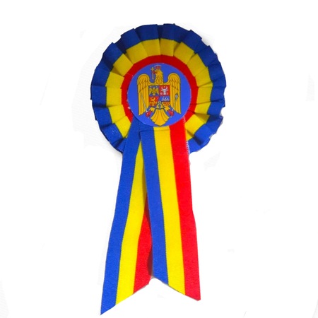 Cocarda tricolora cu stema Romaniei Minijunior MJB17112023, Multicolor ...
