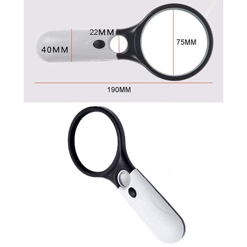 Lupa cu zoom optic, JENUOS®, utilizata pentru citit, cu diametrul ...