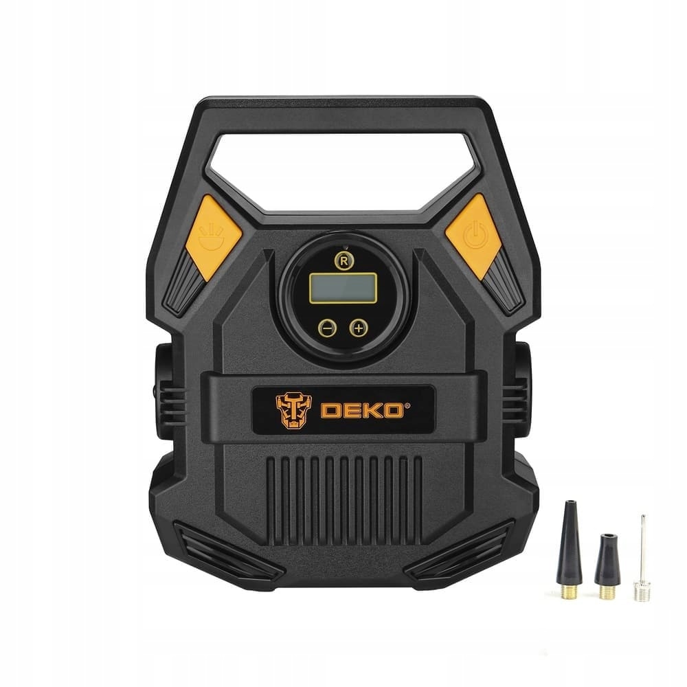 Compresor auto portabil, Deko, 12V, LED, 11 bar, Negru - eMAG.ro