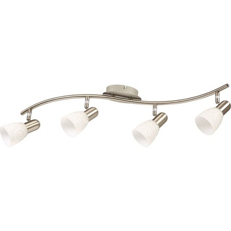 Sina Spoturi Harmony Lux E14 Max. 4x40w, Crom Satinat/Alb - eMAG.ro