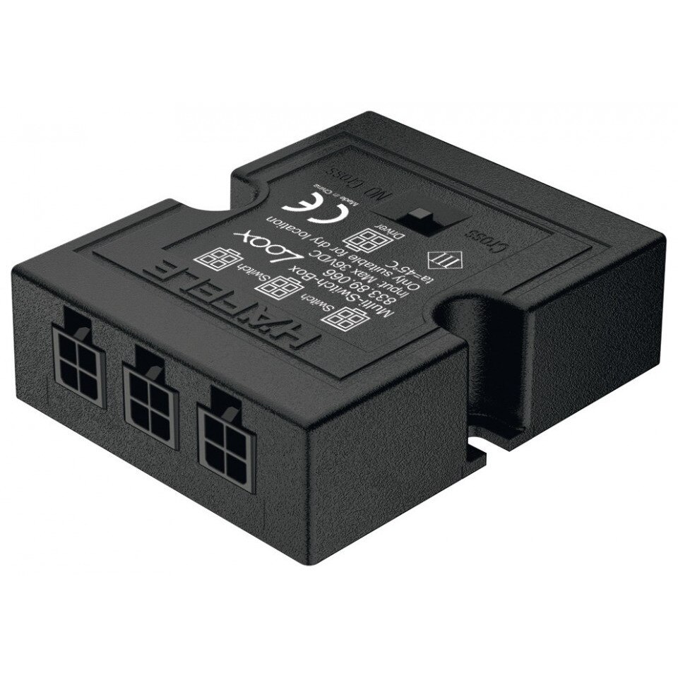 Distribuitor led 3 intrari multiintrerupator, negru - eMAG.ro