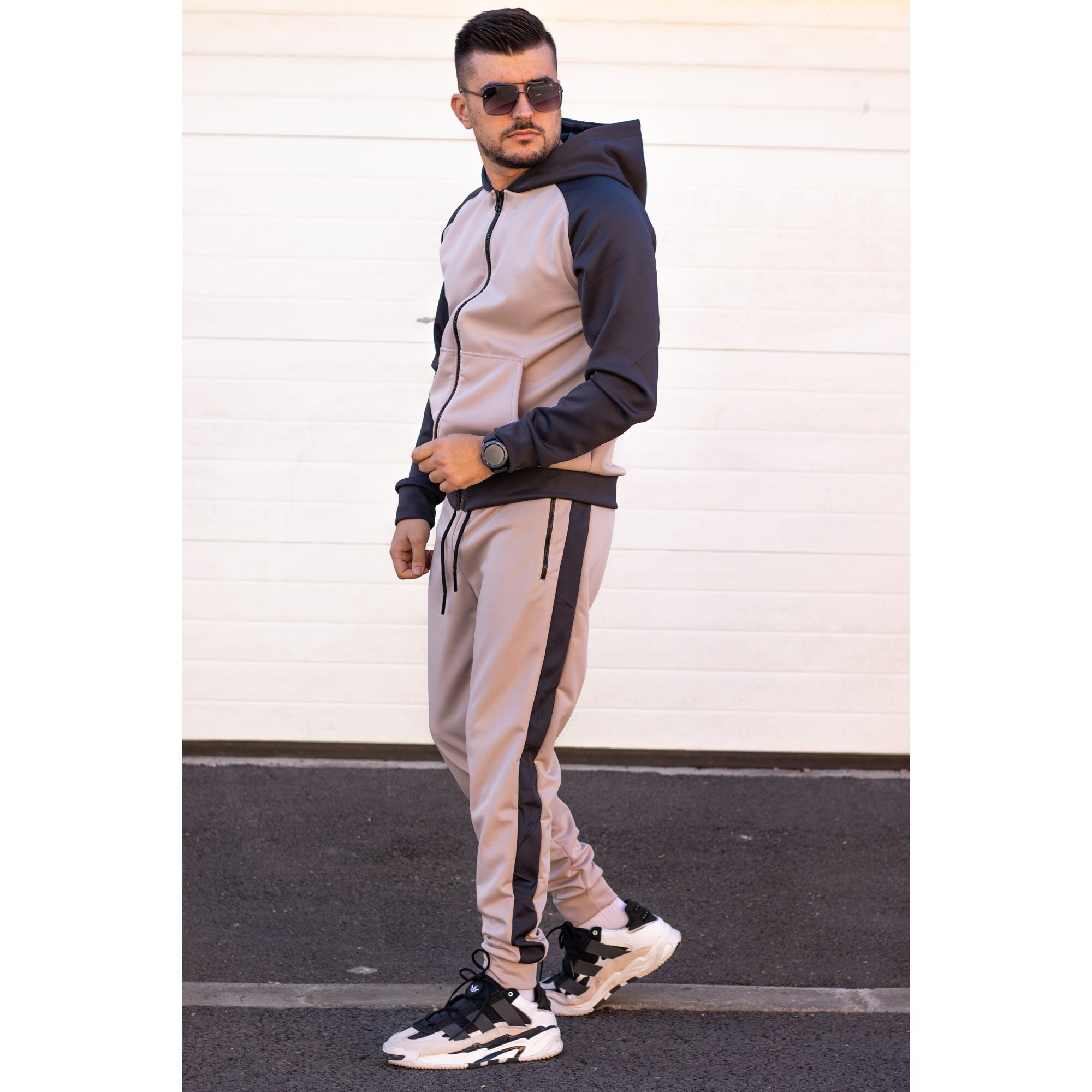 Trening barbati BerlinX, Silon, Cream, S - eMAG.ro