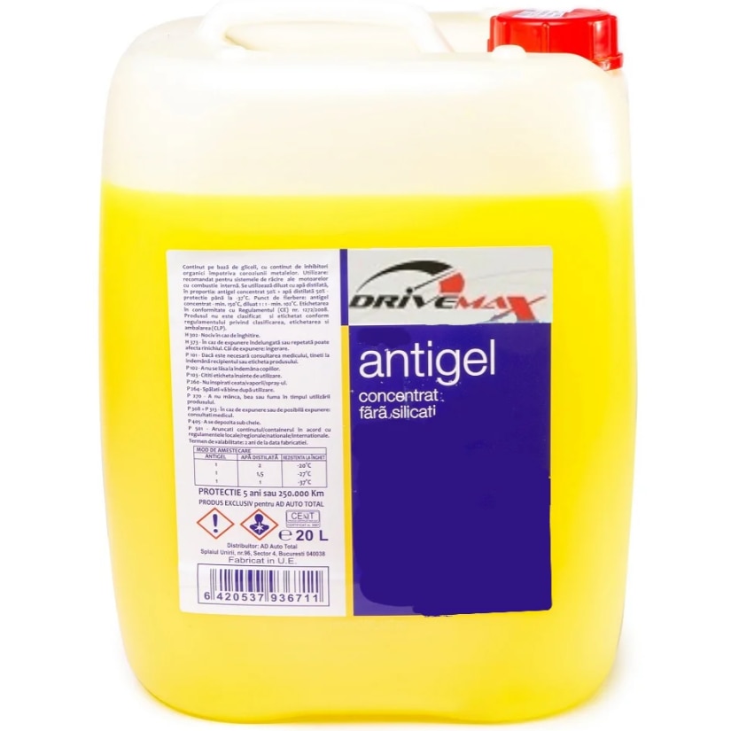 Antigel Drivemax tip D, culoare verde/galben, volum 20 litri - eMAG.ro