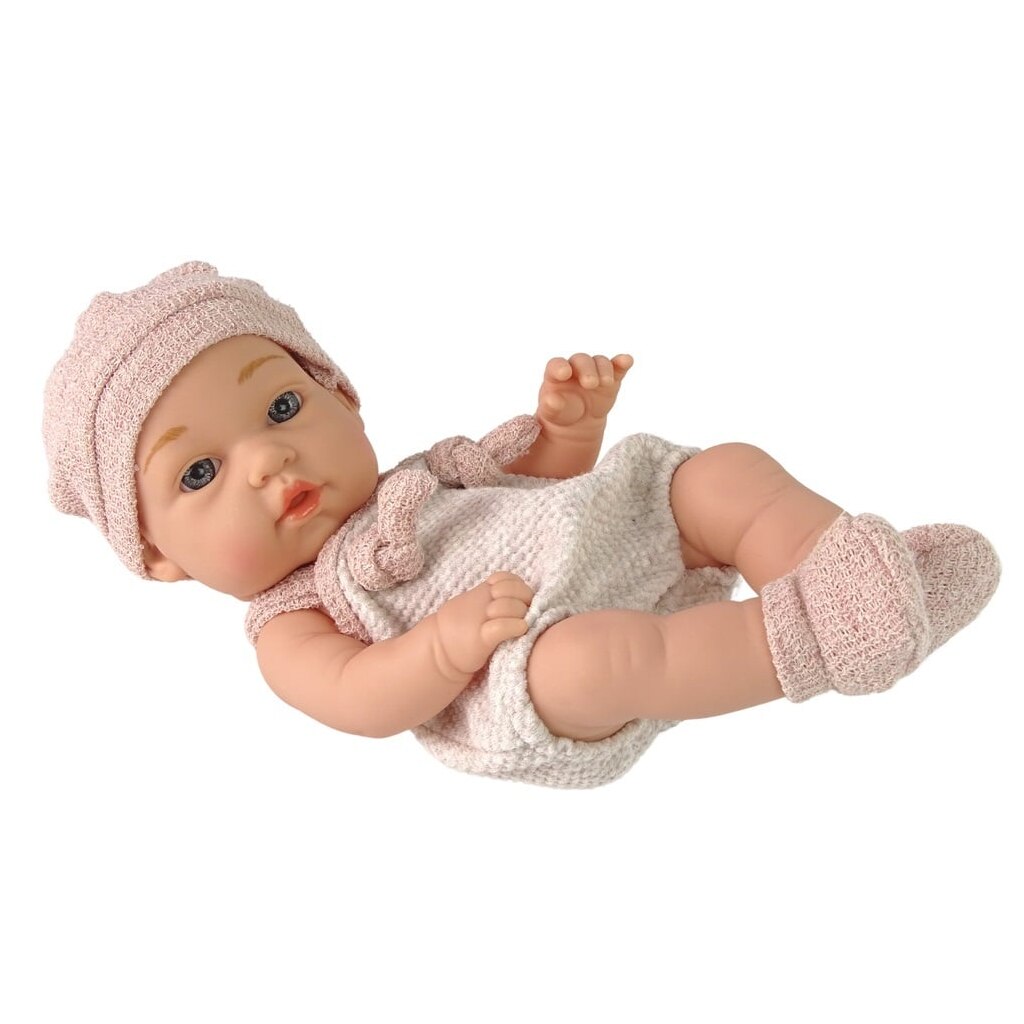 Set Papusa si accesorii, bebelus, cu mimica realista, Bubu-Still, 30 cm ...