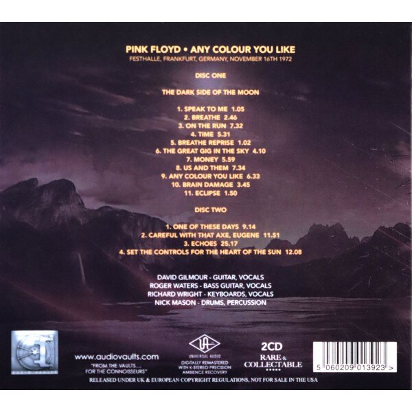 Pink Floyd: Any Colour You Like - Live In Frankfurt 1972 [2xCD] - eMAG.ro