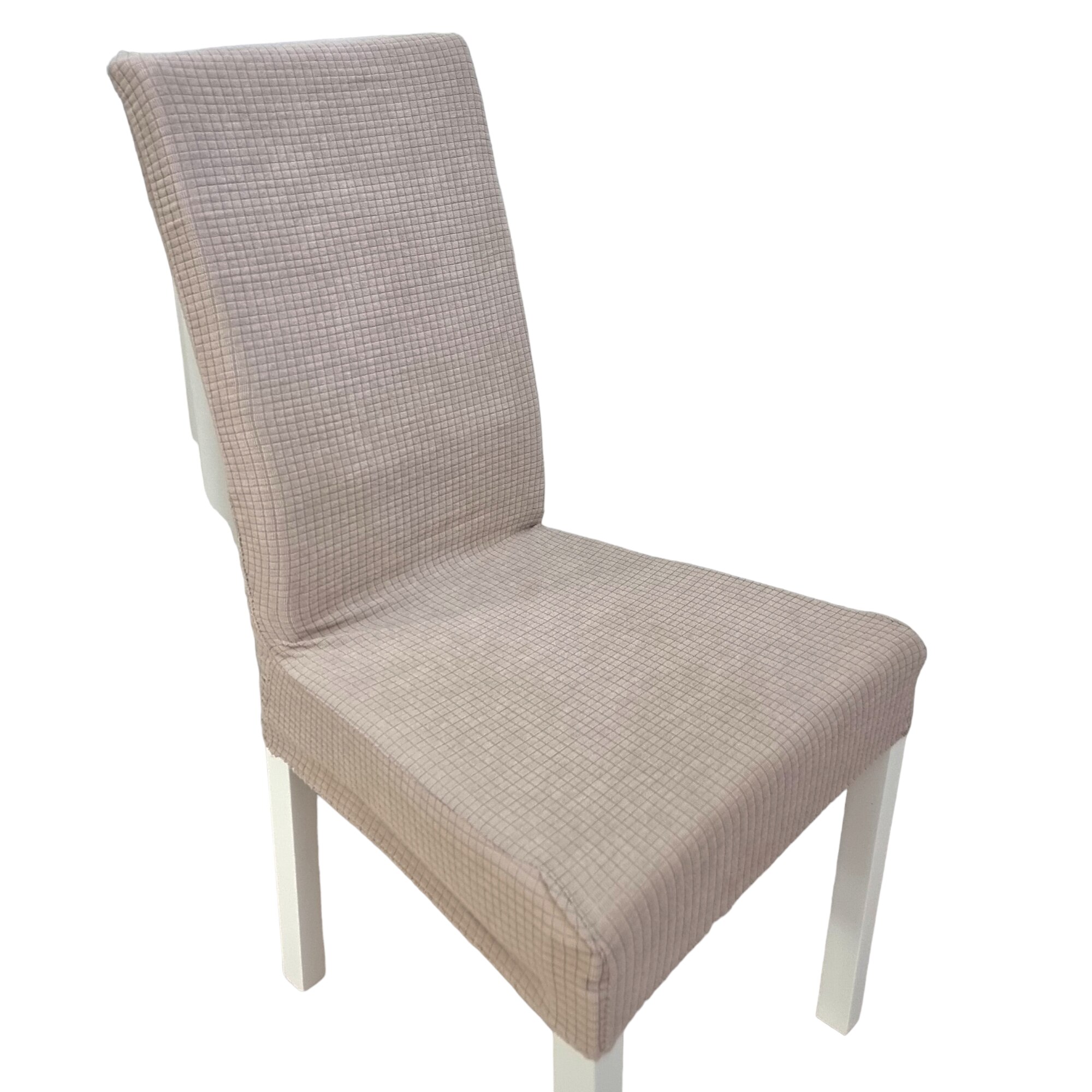 Set 6 Huse Scaun Universale Premium, Din Bumbac Embosat, Cafea Cu Lapte ...