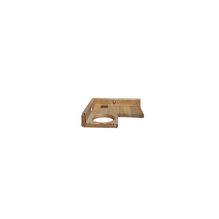 Polita L cu gaura de trecere pentru rozatoare 250x250x60 mm - eMAG.ro