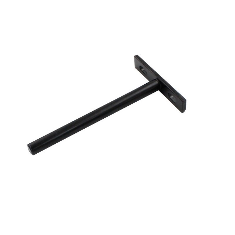 Set de 4 suporturi invizibile de raft, Otel, 121x70x14 MM, Negru - eMAG.ro