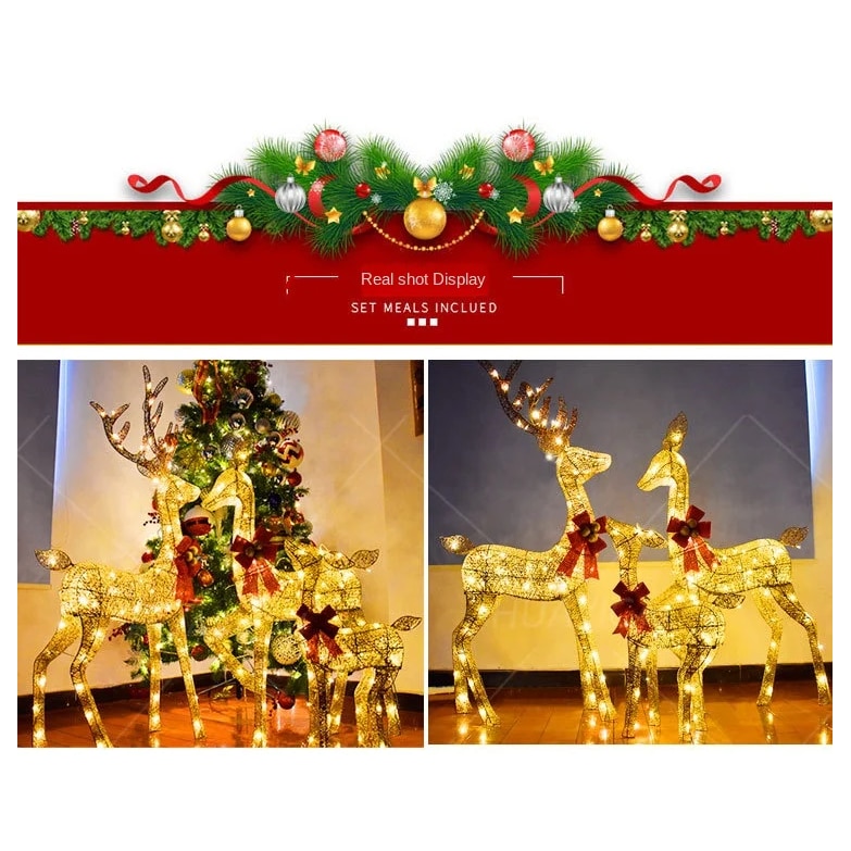 Decoratiune de Craciun, At Performance, Set Reni Potrivit pentru ...