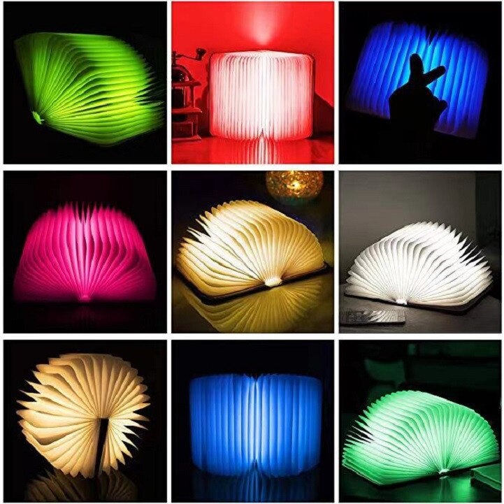 Lampa LED pliabila in forma de carte ACFAPRO™, cu 5 culori, incarcare ...