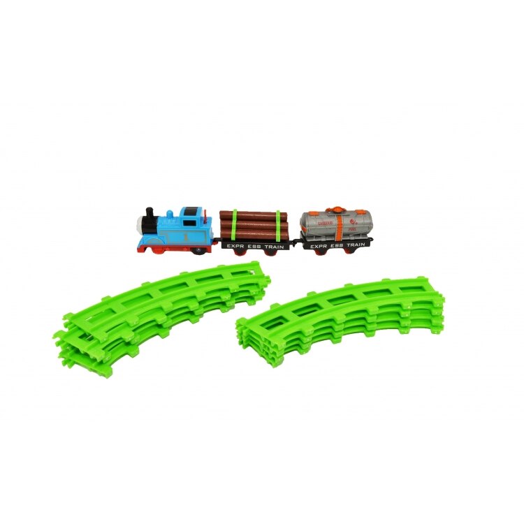 Trenulet electric Thomas cu sina, 3 vagoane - eMAG.ro