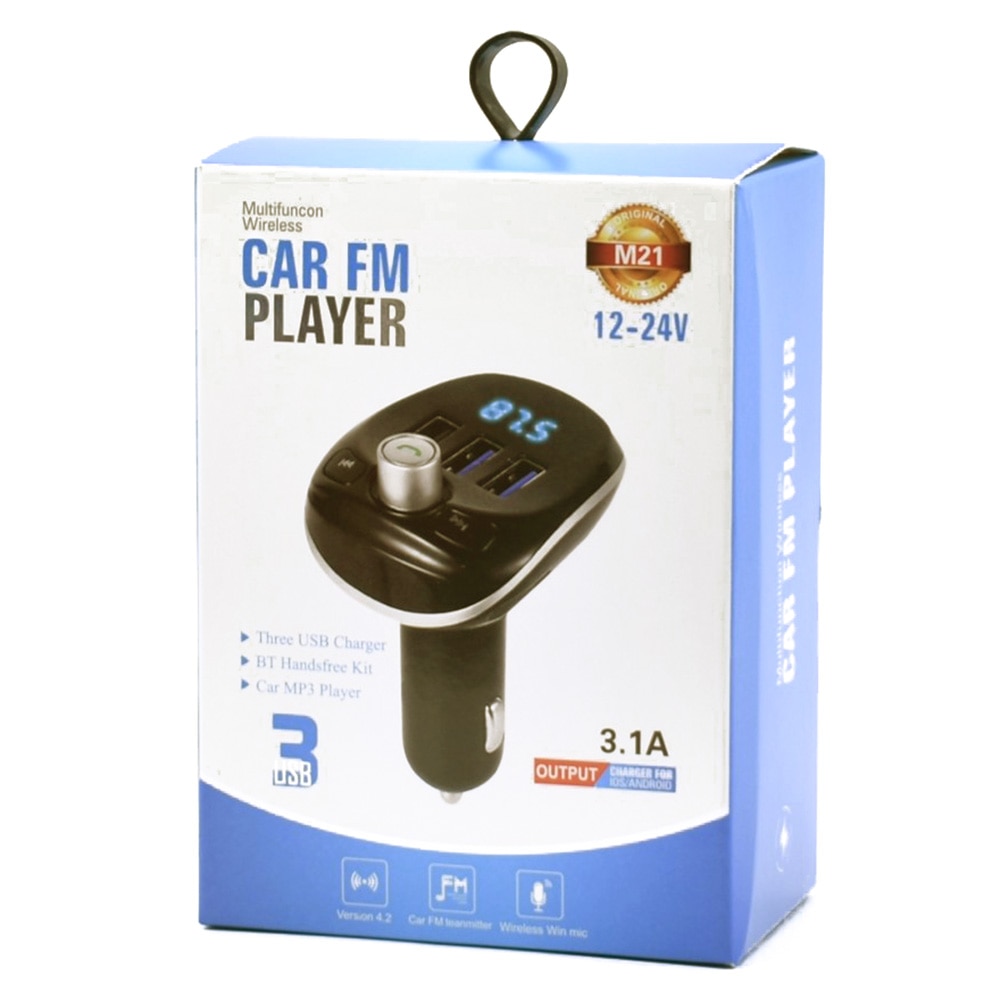 Modulator auto FM, 3 x USB, Bluetooth, Handsfree, model M21, SONORH ...