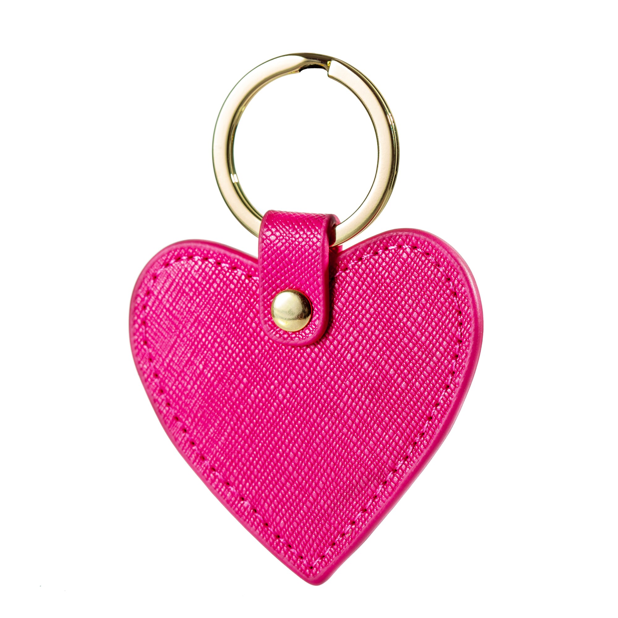 Breloc din Piele Naturala in forma de Inima, 6x6 cm - eMAG.ro