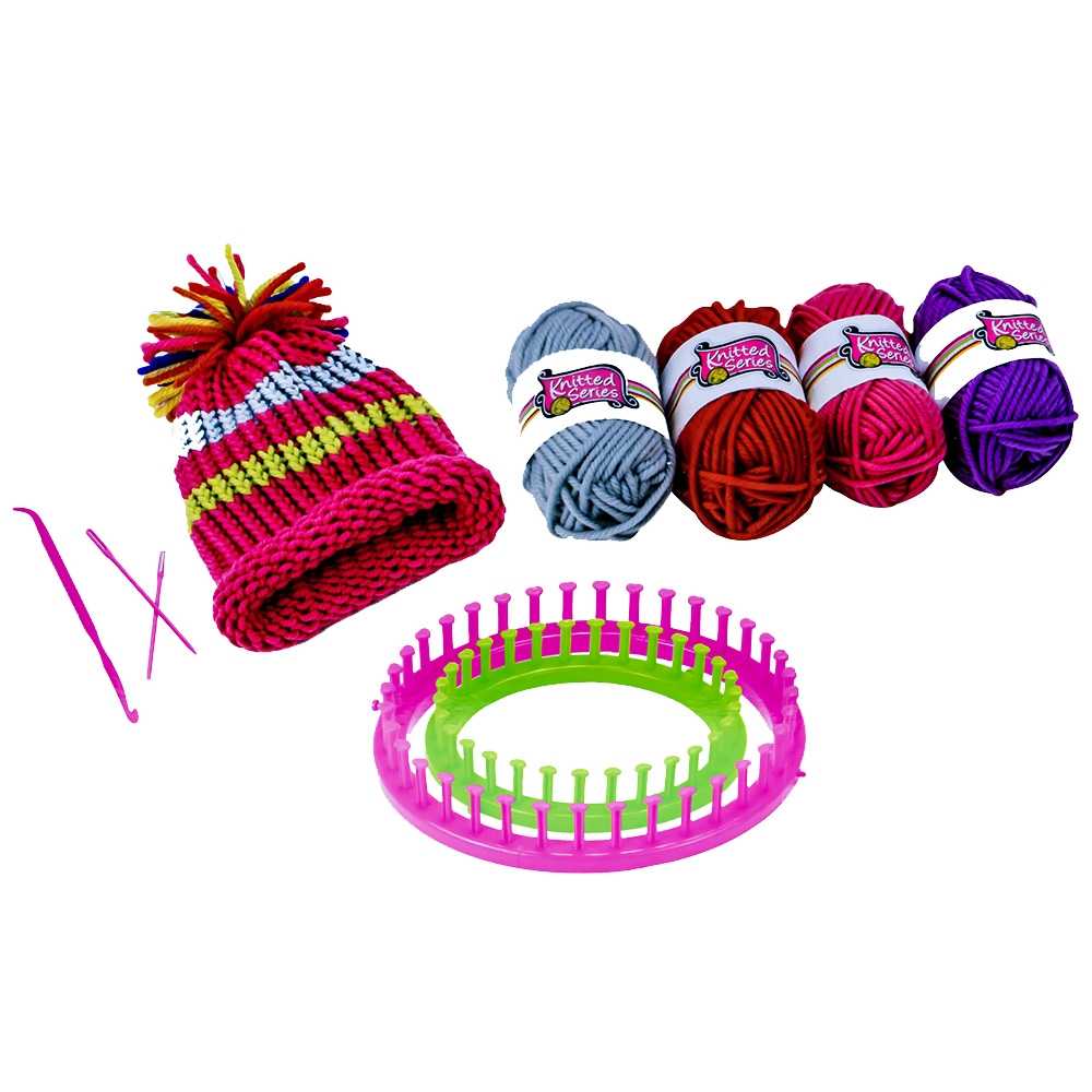 Set creativ pentru copii, pentru tricotat si tesut, + 6 ani - eMAG.ro