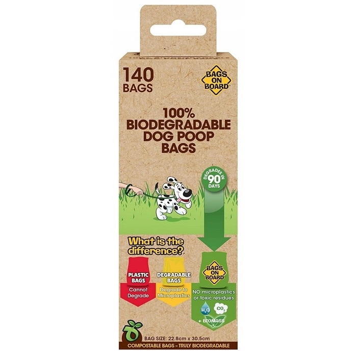 Set 60 saci biodegradabili deseuri animale, Wesolypupil, 22.8 x 30.5 cm ...